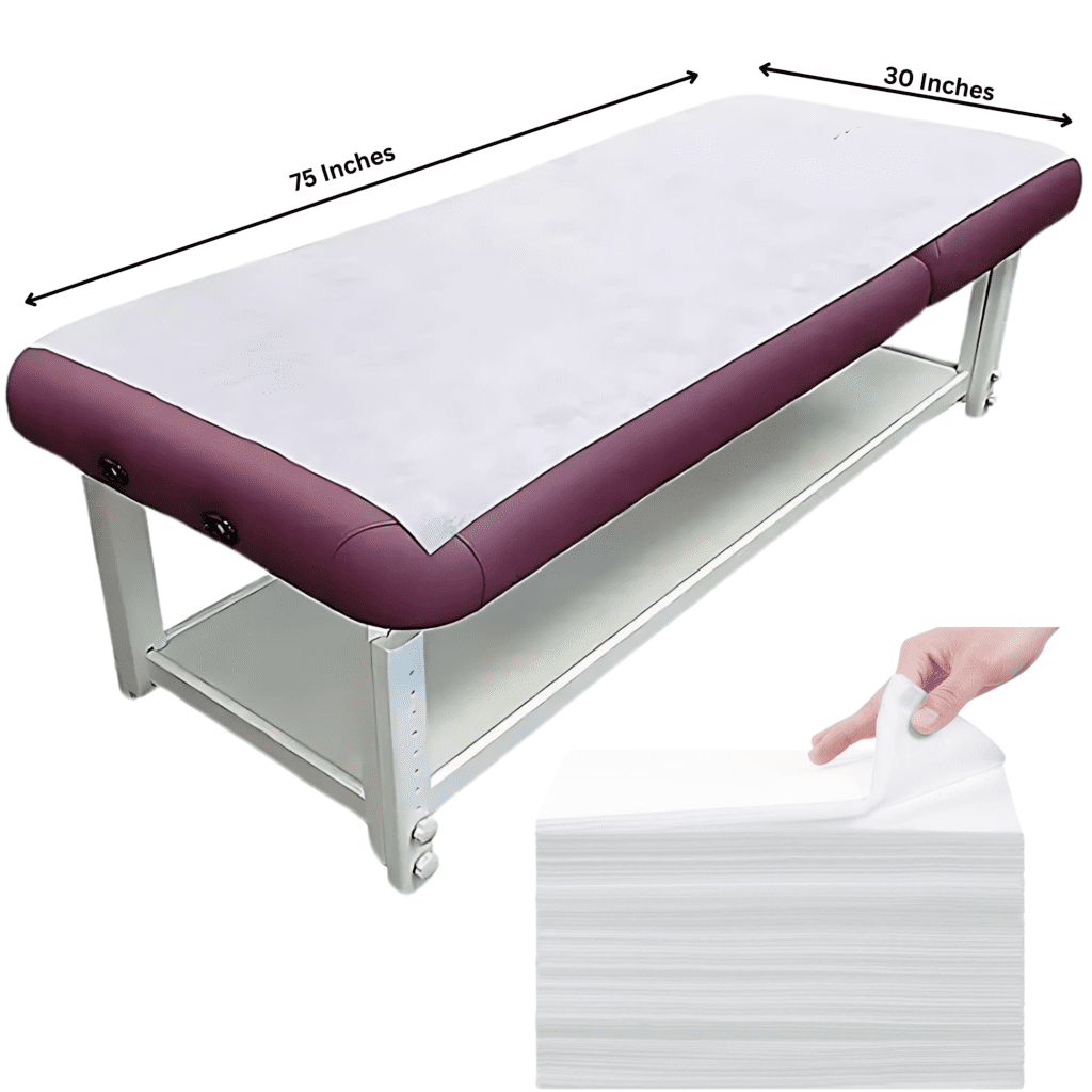 Non-woven Disposable Medical Examination Couch Sheet (Pack Of 50 Sheets)